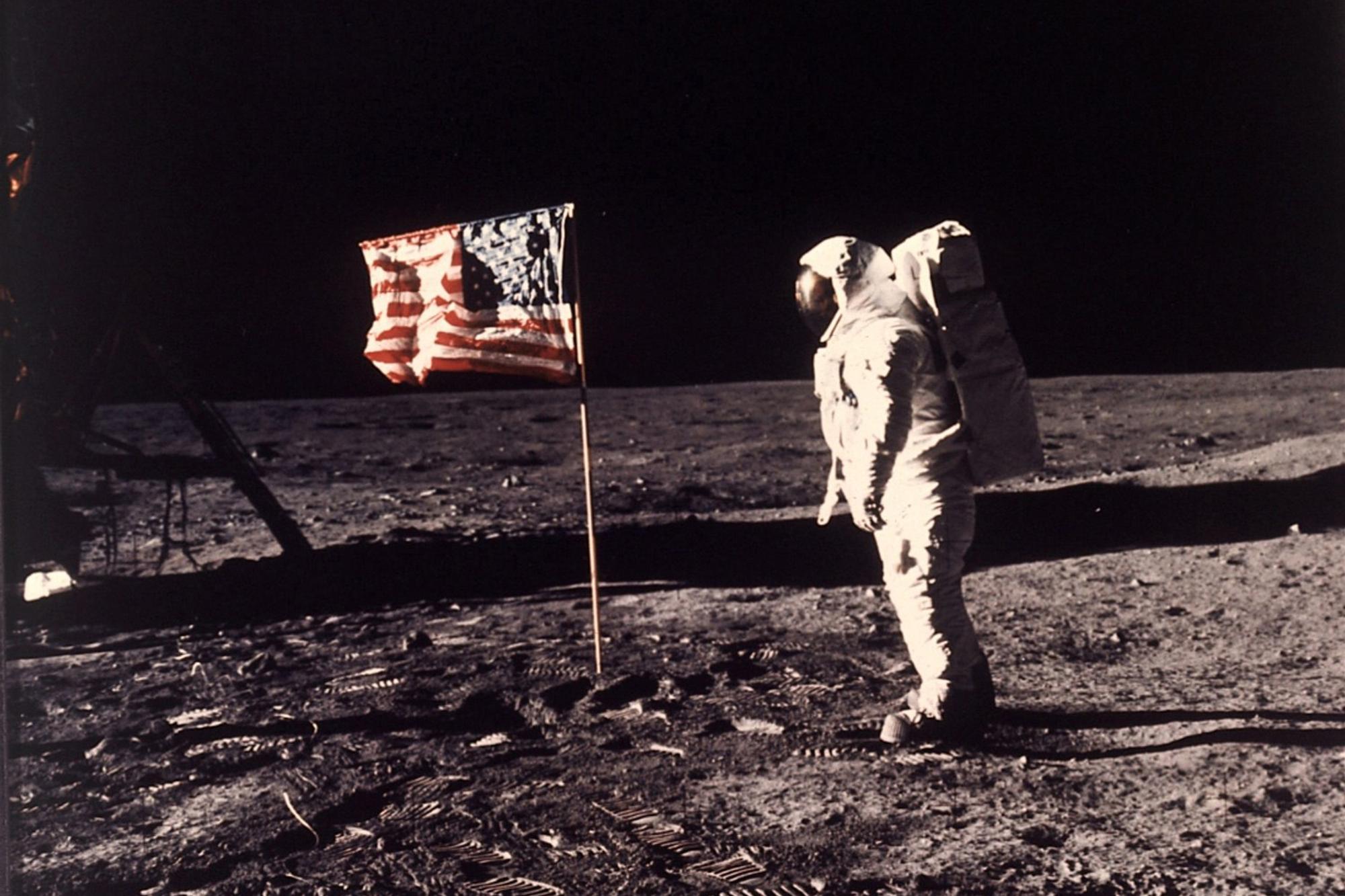 En images : il y a quarante-cinq ans, les premiers pas sur la Lune