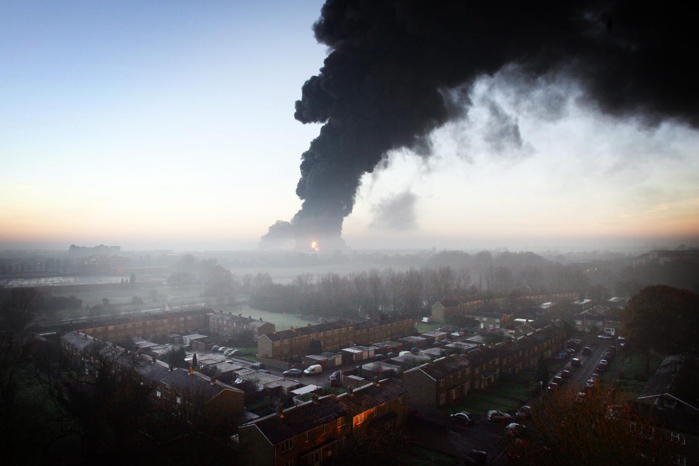Explosion d'un dépôt de carburant à Londres
