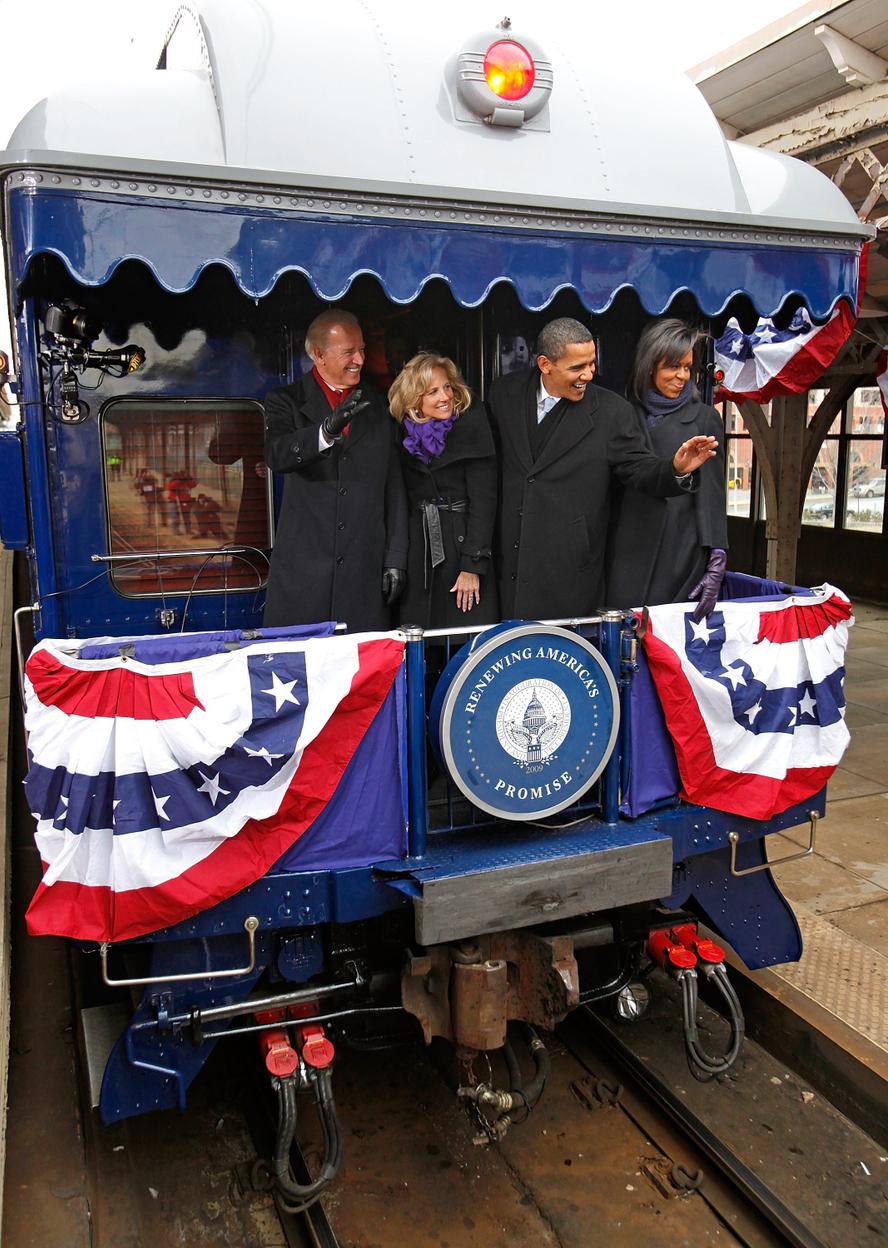 L'"Obama train" de Philadelphie à Washington