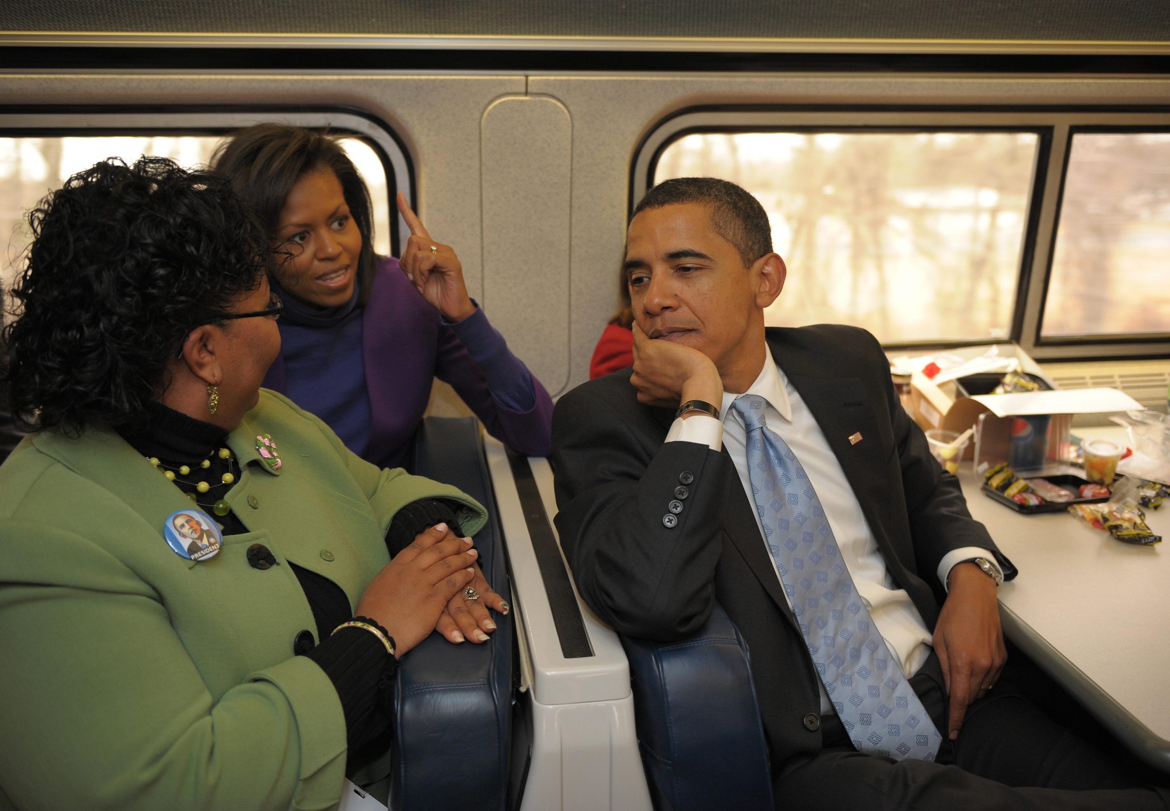 L'"Obama train" de Philadelphie à Washington
