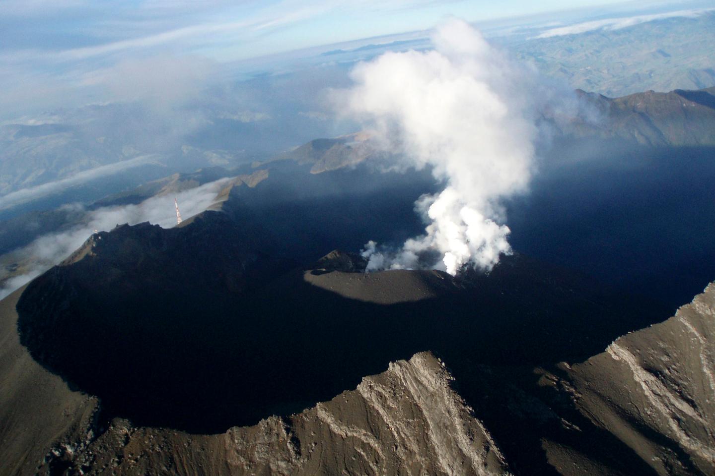 Eruption volcanique en Colombie