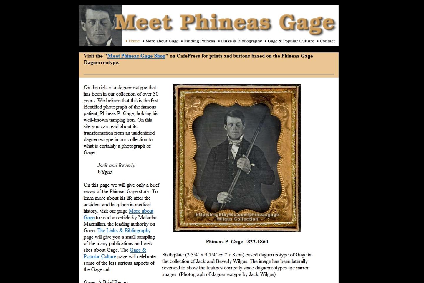 Un siècle et demi plus tard, Phineas Gage retrouve un visage