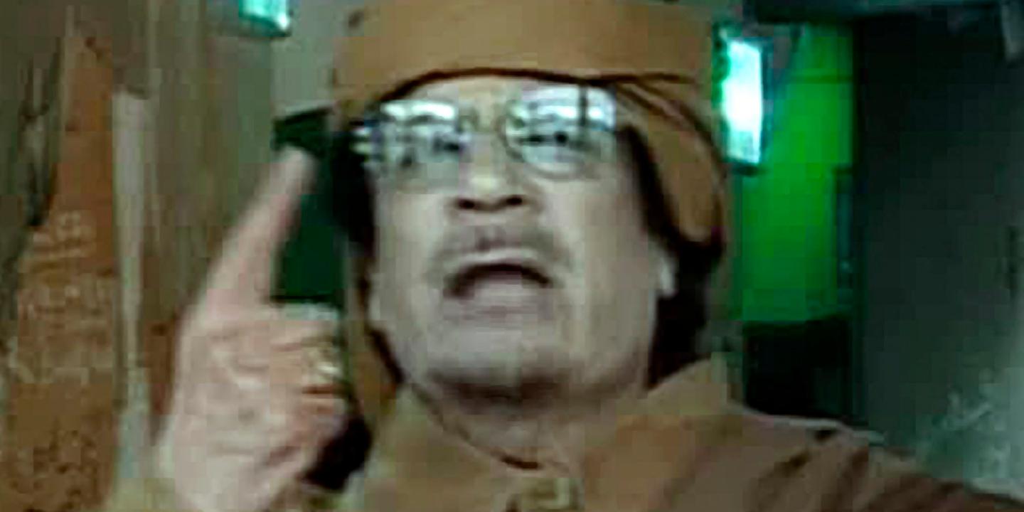 Kadhafi : le discours et les symboles