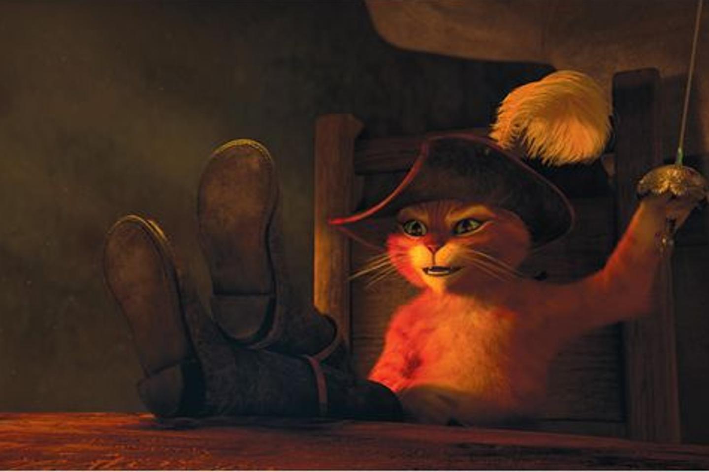 "Le Chat potté" : félin en relief