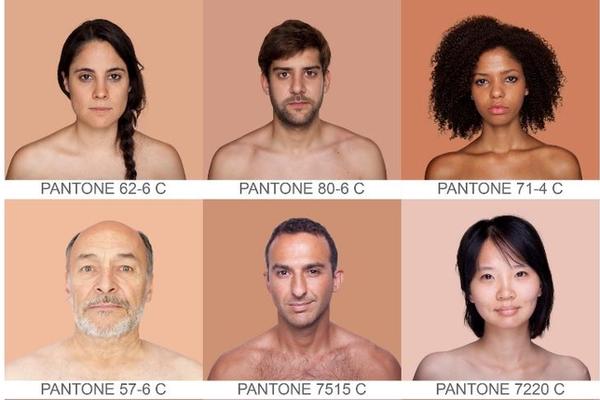 Un nuancier Pantone pour les couleurs de peau