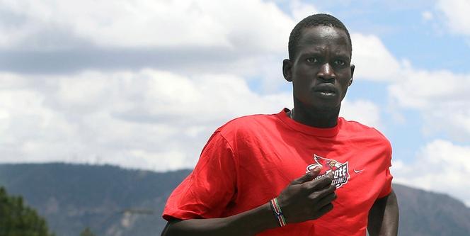 Guor Marial court pour le Soudan du Sud, sous les couleurs olympiques