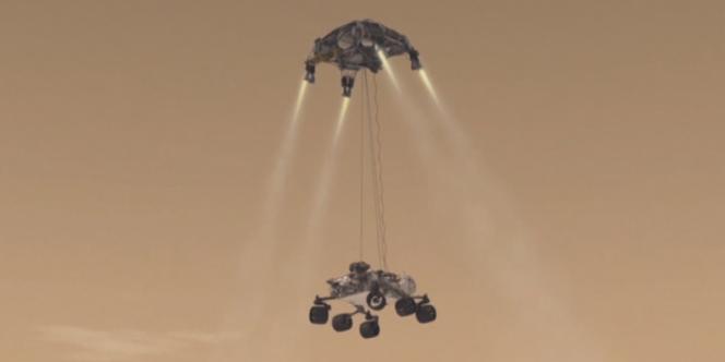 Curiosity en approche finale de Mars, en quête d'indices de vie passée