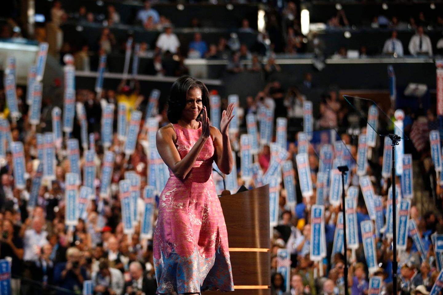 Le "home run" de Michelle Obama devant la convention démocrate