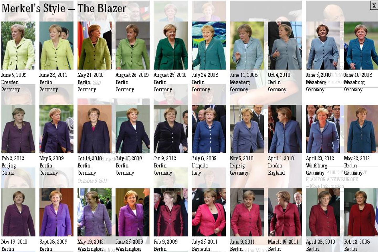 Angela Merkel, la femme aux cent blazers