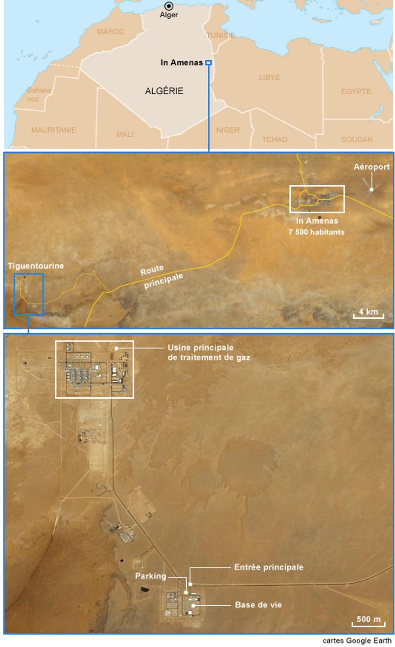 La carte du site de Tigantourine