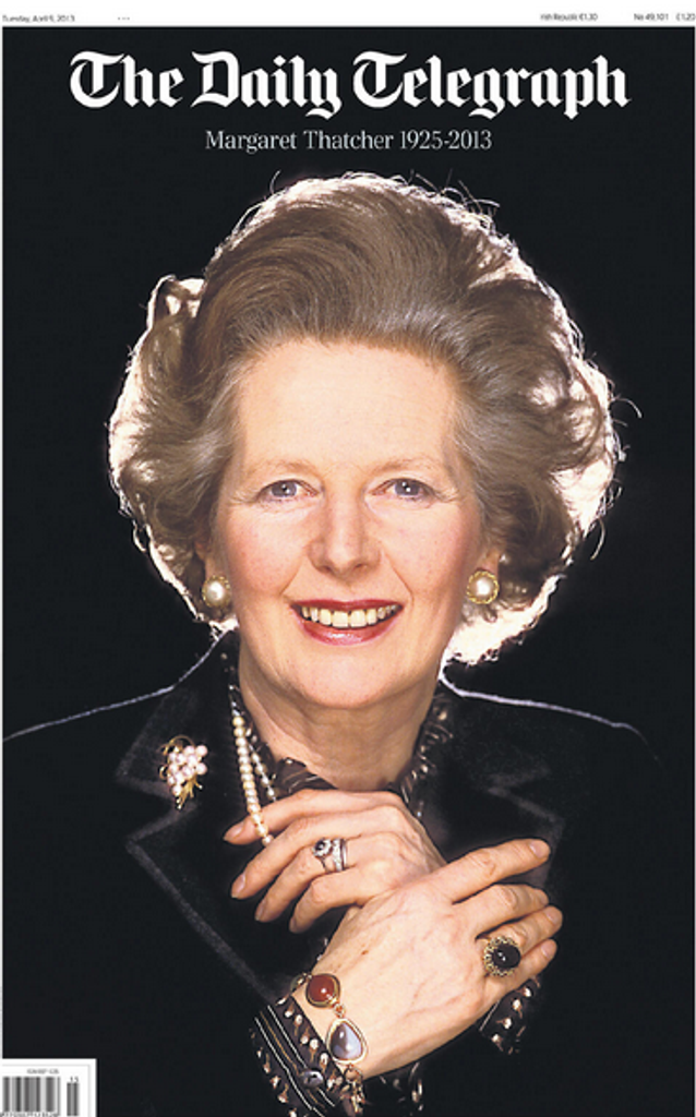 La presse rend hommage à Margaret Thatcher