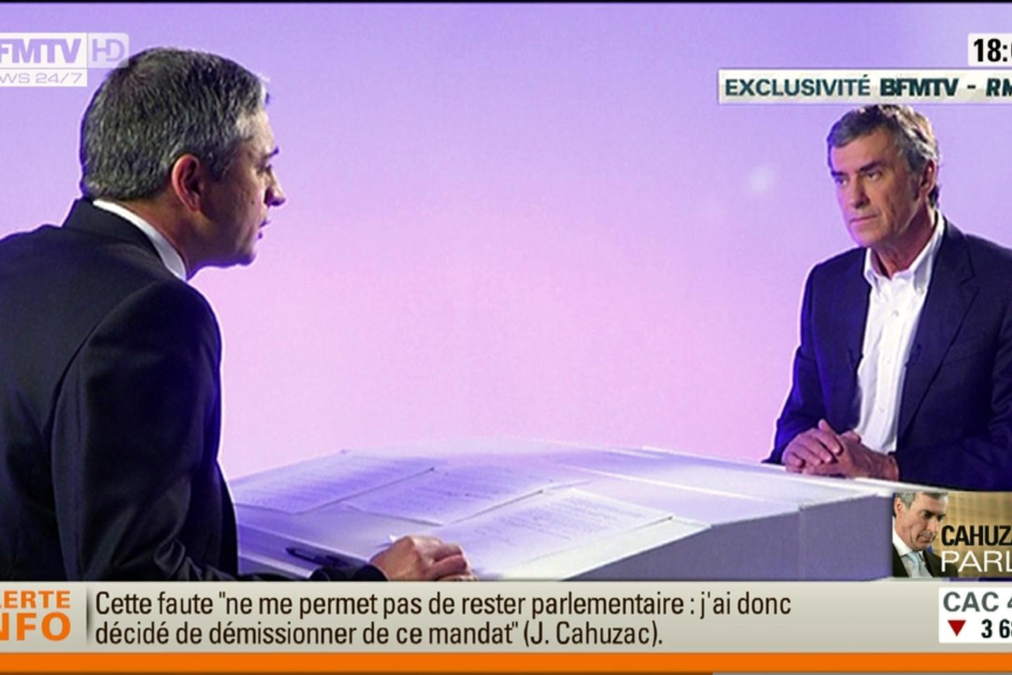 Cahuzac renonce à être député : "Je me suis menti à moi-même"