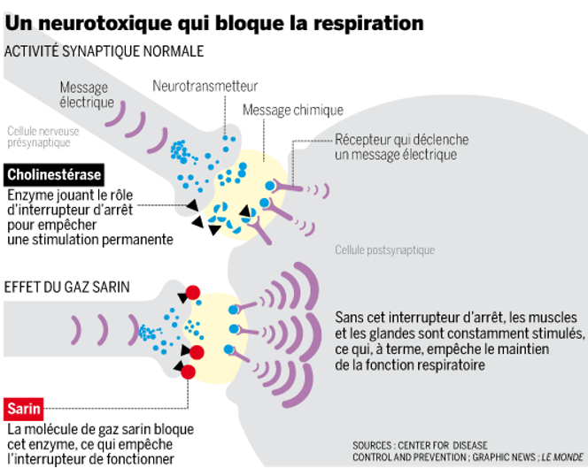 Le sarin, une arme chimique interdite par les Nations unies