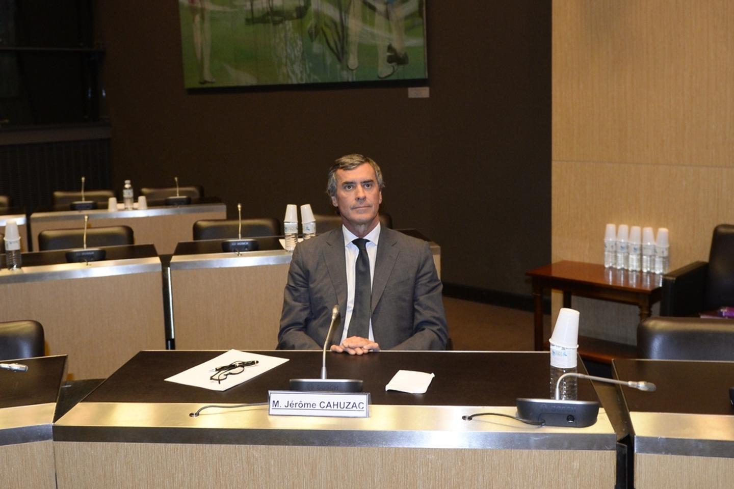 Jérôme Cahuzac, acteur devant la commission d'enquête