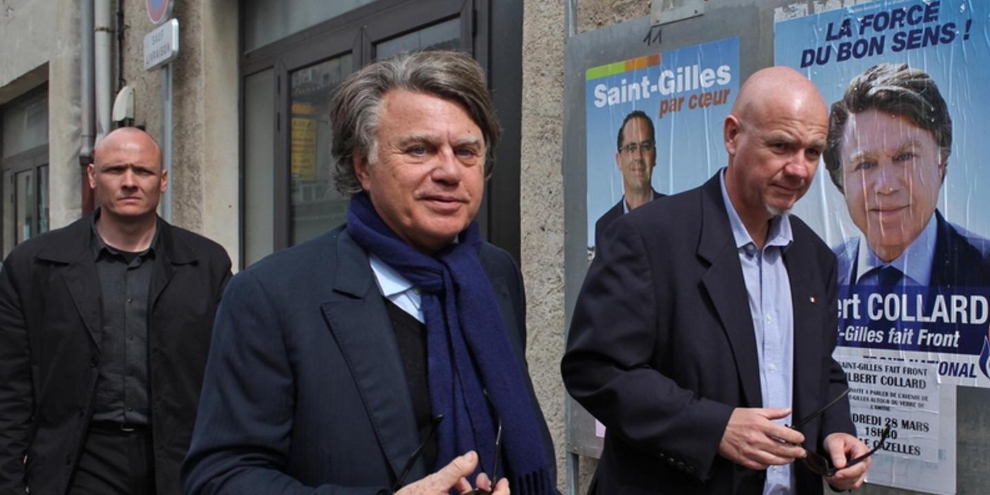 Gilbert Collard (FN) battu par l'UMP à Saint-Gilles
