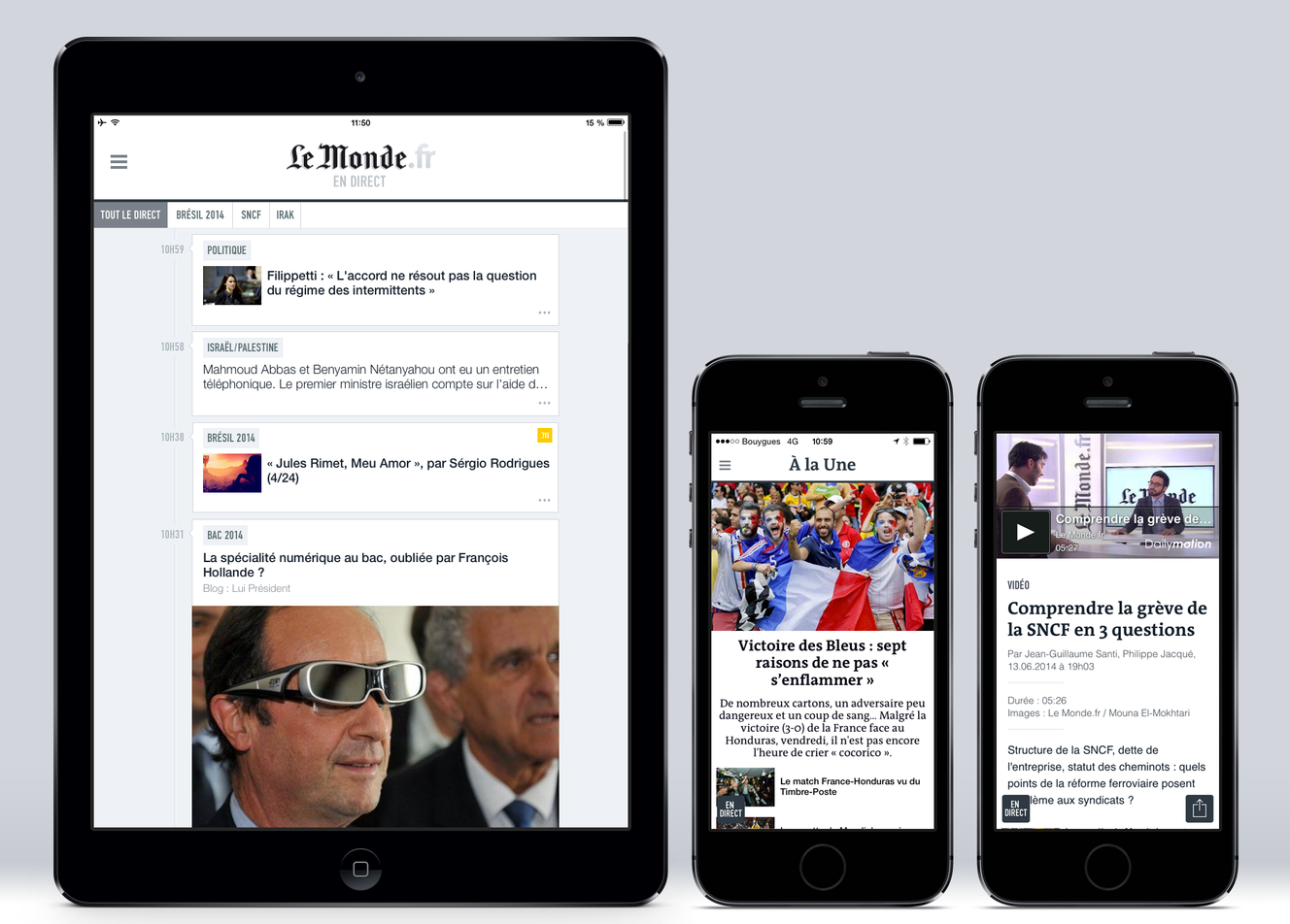 De nouvelles applications mobiles pour « Le Monde