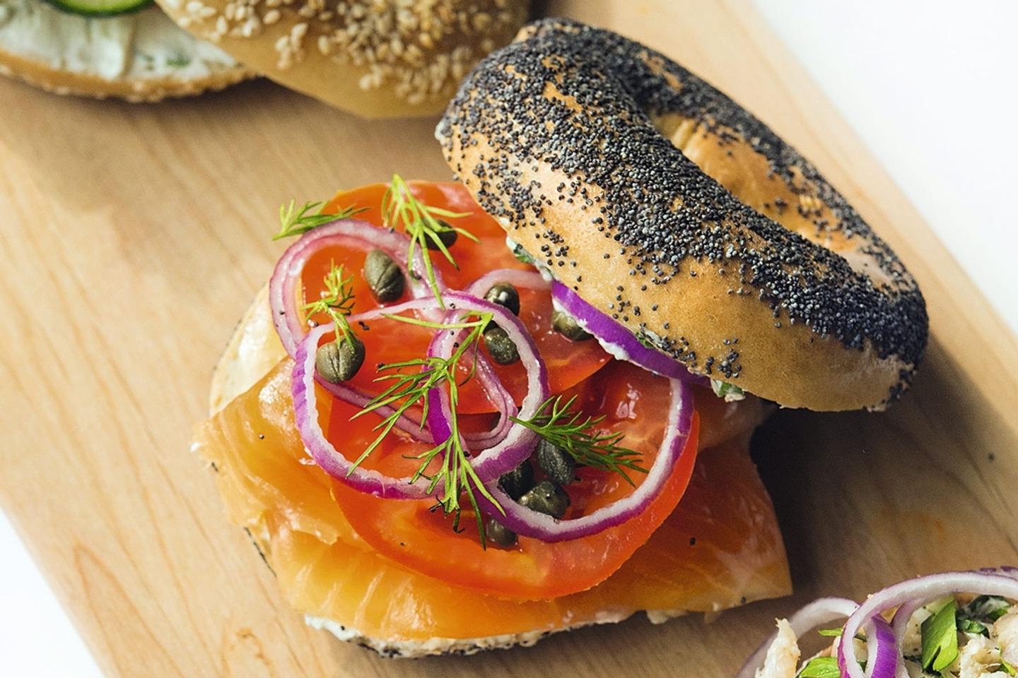 Le bagel sort du congel