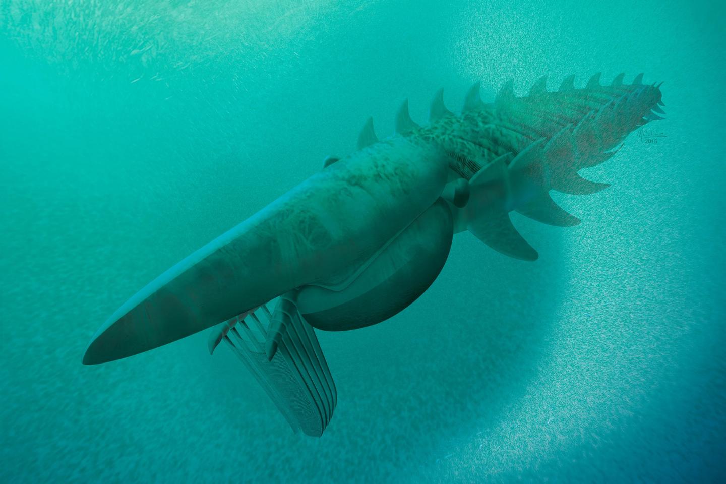 Découverte du fossile d'un monstre marin inconnu