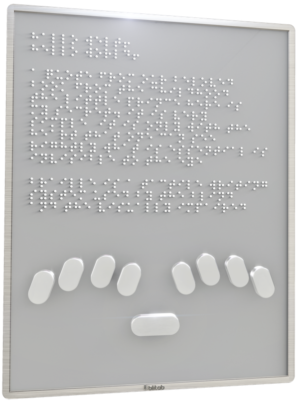 Blitab, la tablette qui permet de lire en braille (1/6)