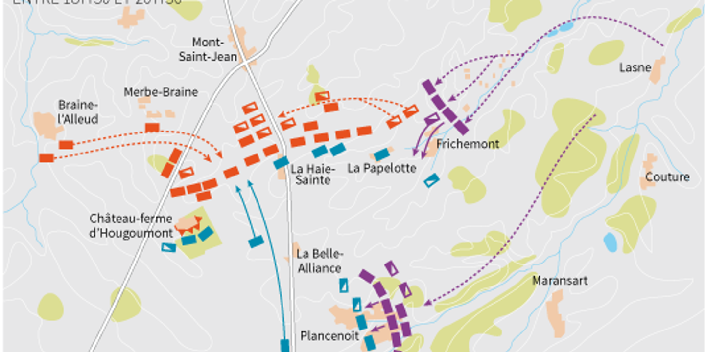 Waterloo, 1815 : trois infographies pour comprendre la bataille