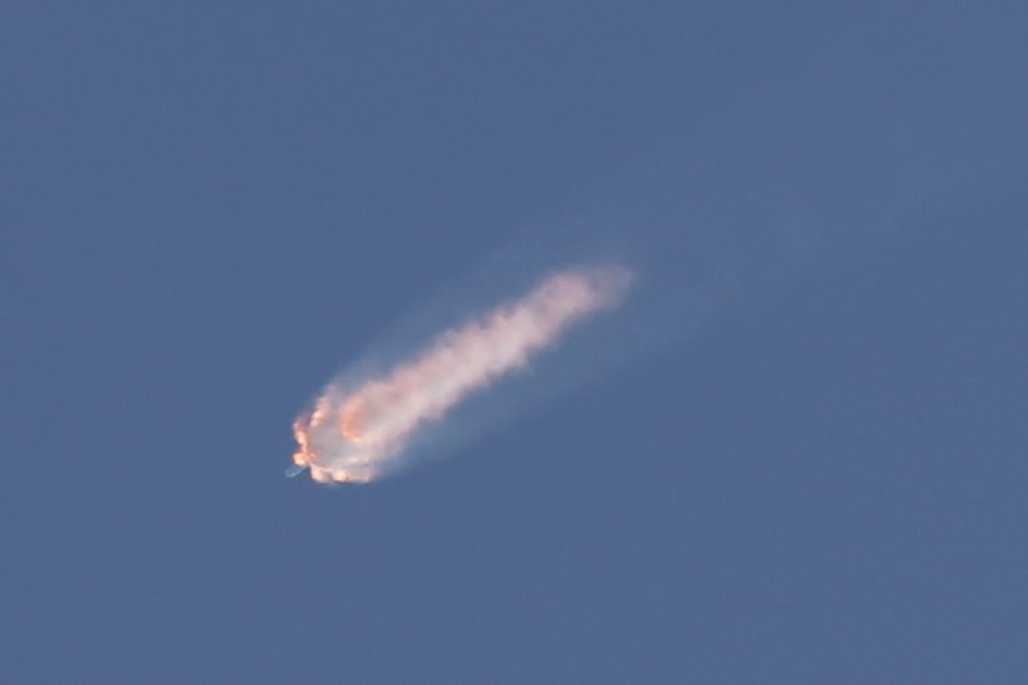 Explosion de la fusée SpaceX
