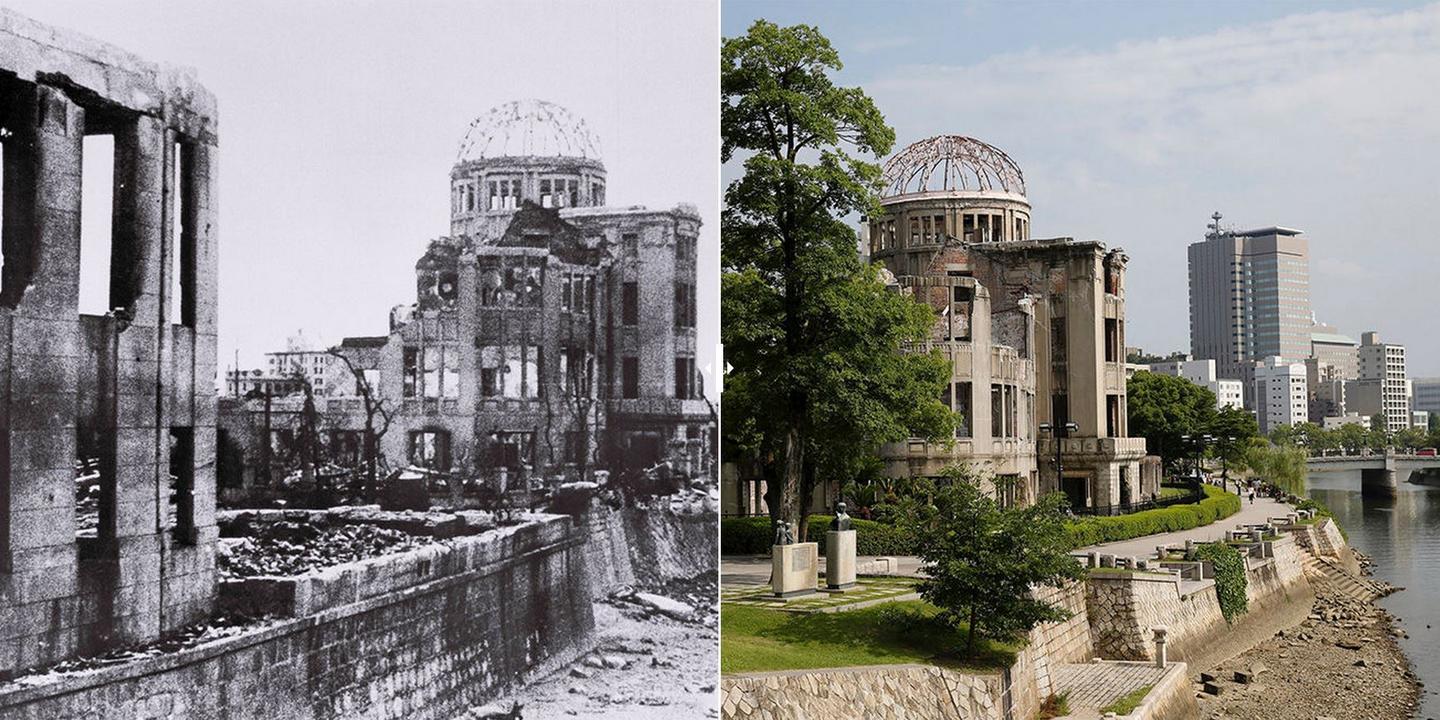 Avant, après : Hiroshima se reconstruit après la bombe