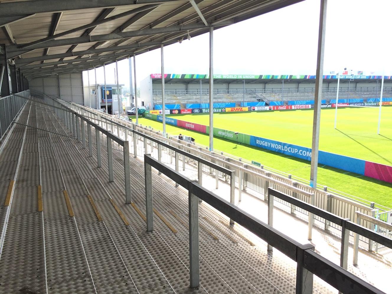 Bienvenue à Sandy Park, le plus petit stade de la Coupe du monde de rugby