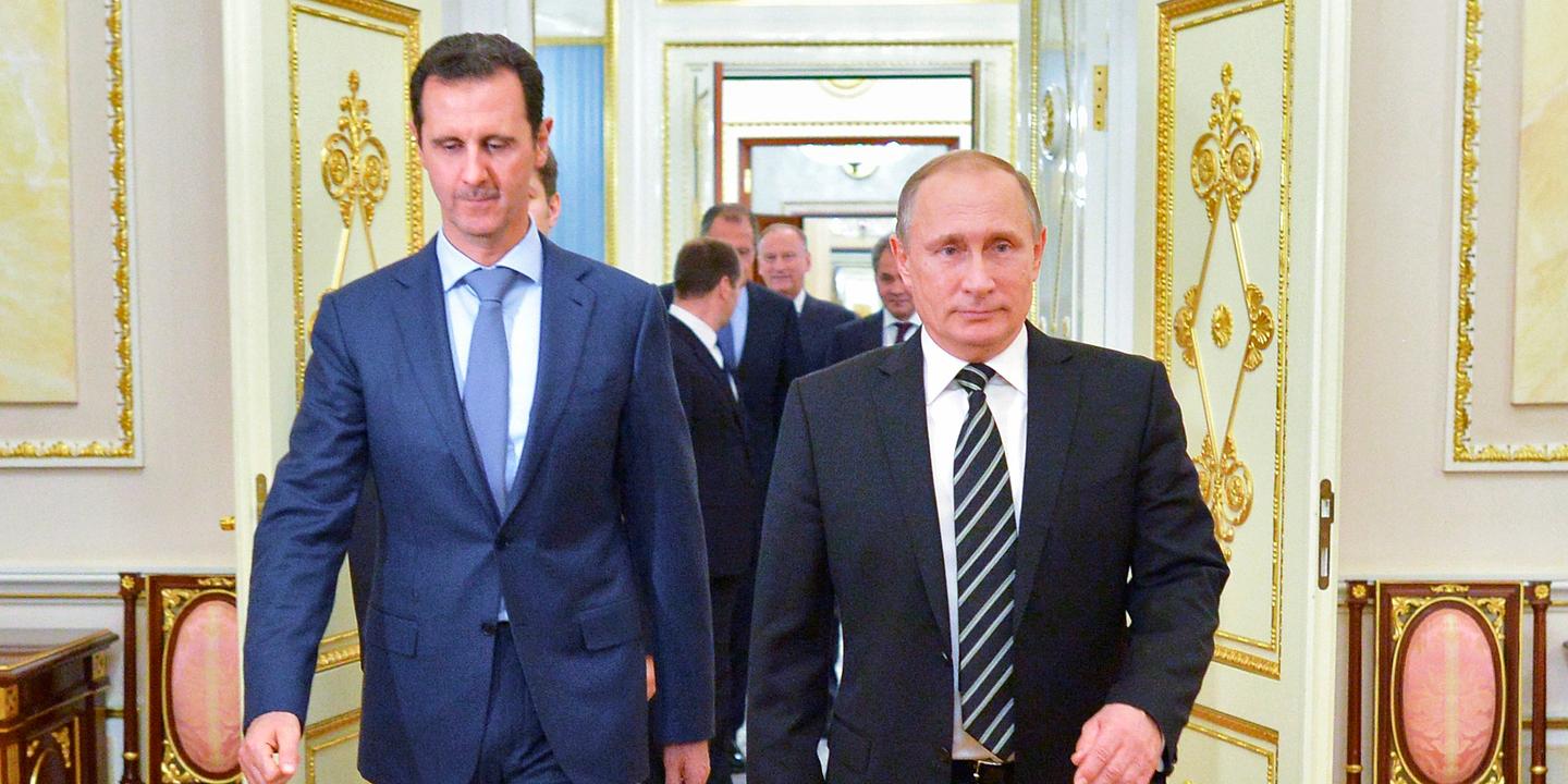 A Moscou, Bachar Al-Assad et Vladimir Poutine affichent leur unité
