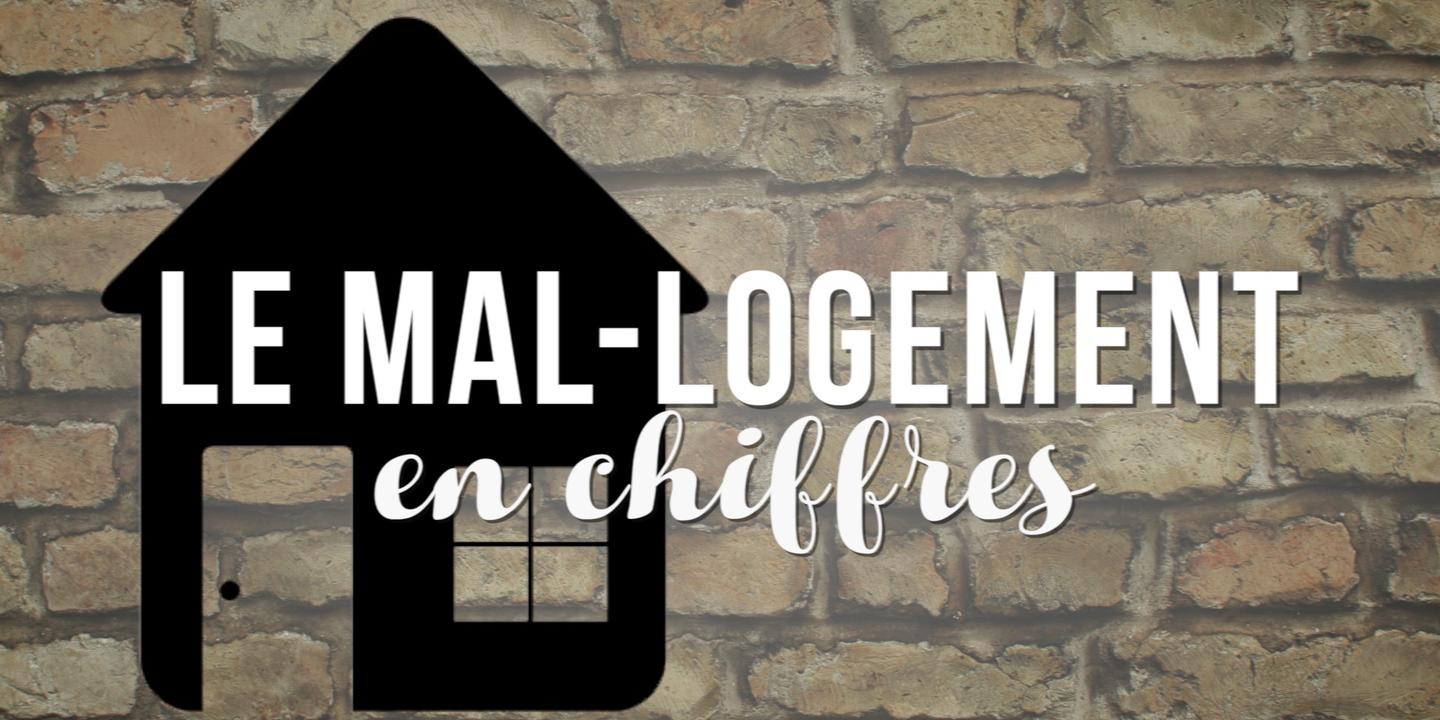 Le mal-logement en chiffres et en 1 minute