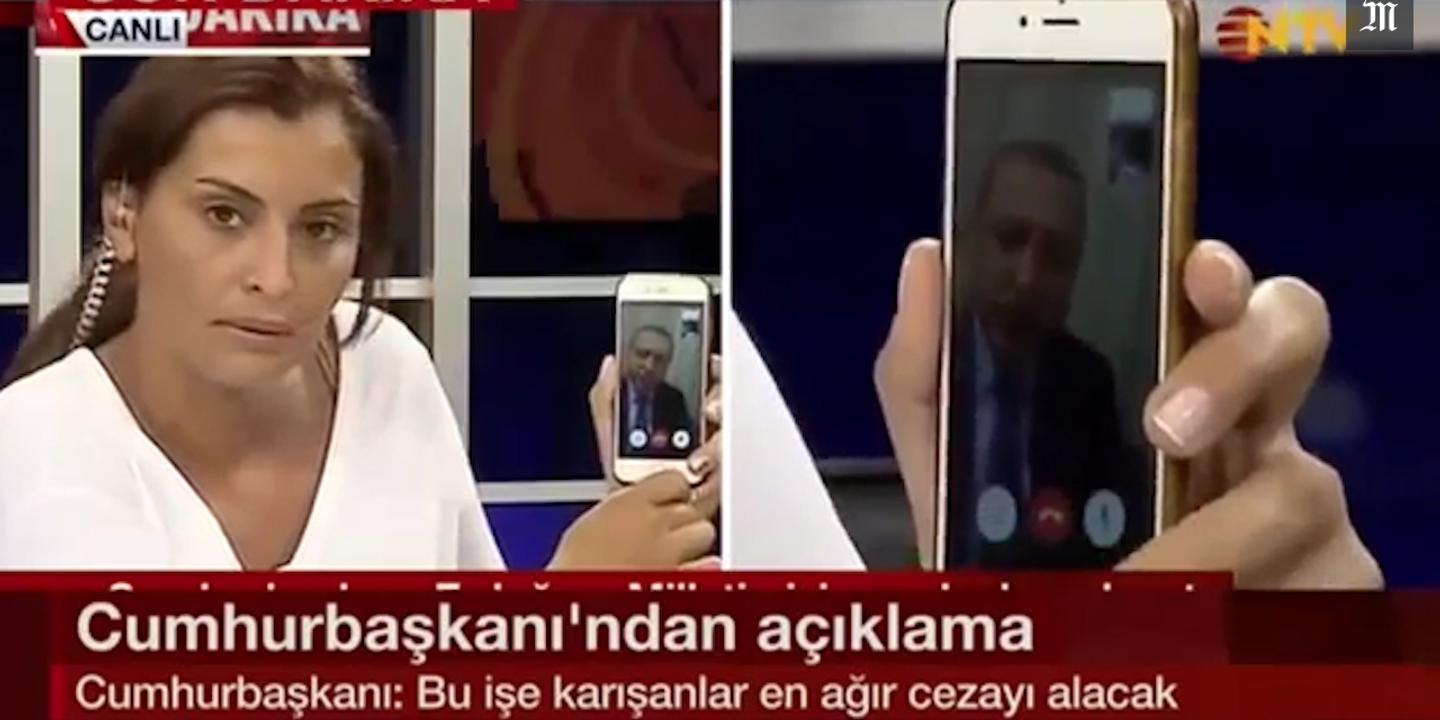 Turquie : sur Facetime, le président Erdogan appelle la population à ...