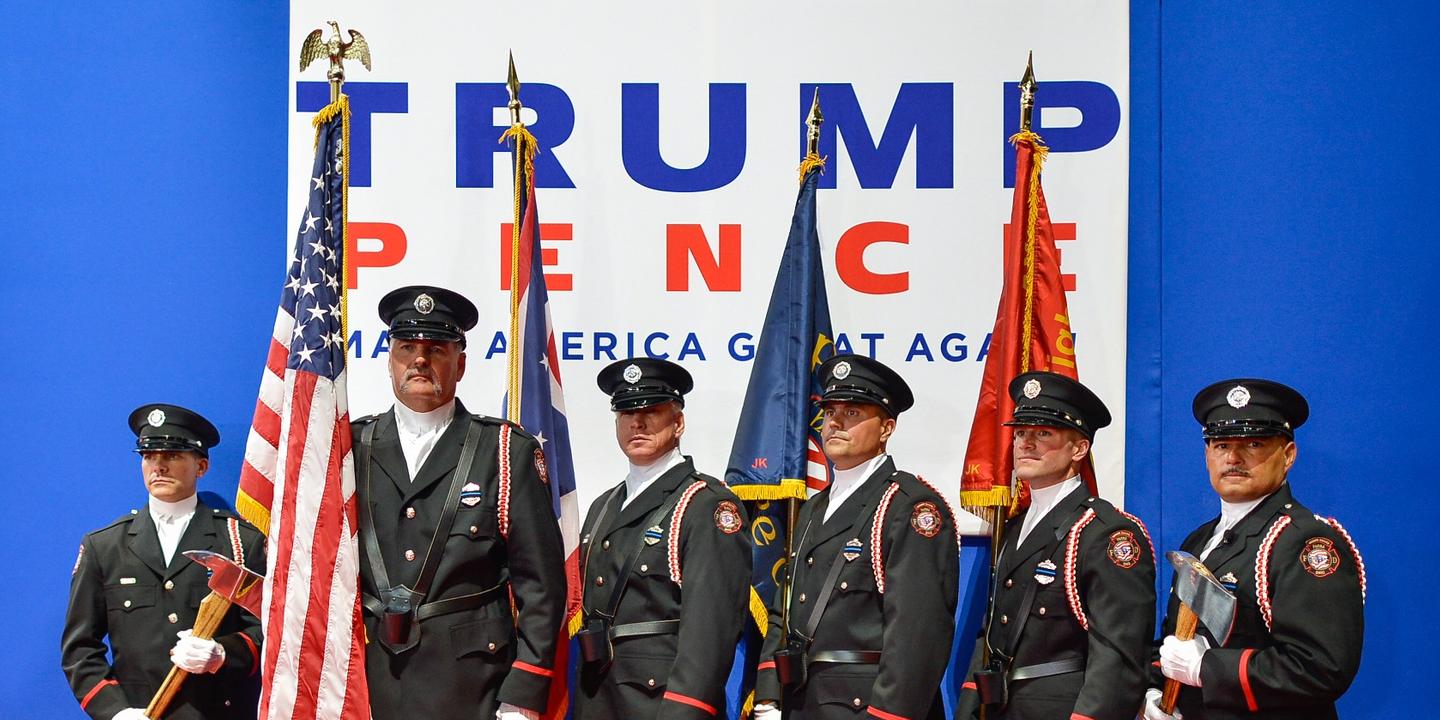 La convention du Parti républicain, côté cour