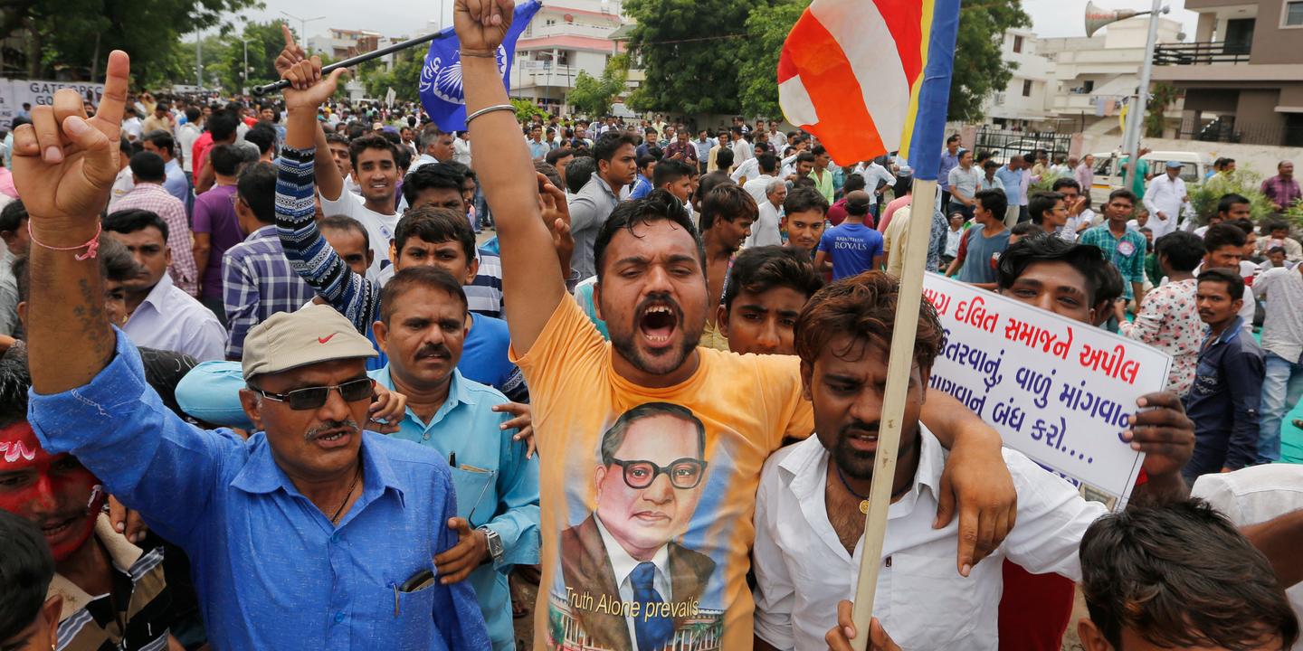 Manifestations d’intouchables en Inde