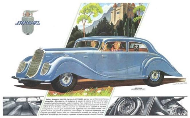 Panhard Dynamic : baroque, des roues au volant
