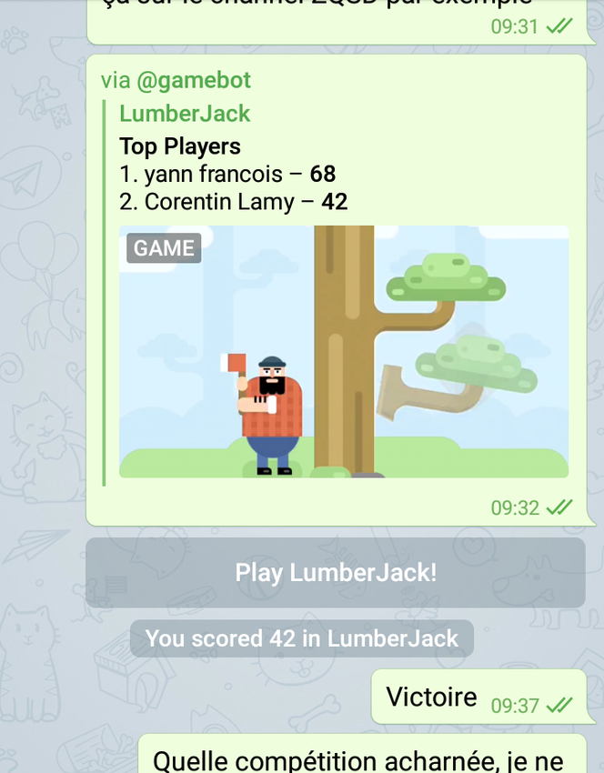 L’application de messagerie Telegram permet désormais de jouer entre amis