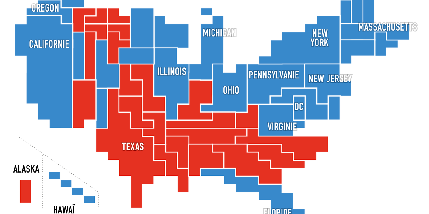 Elections américaines : comment se répartissent les Etats entre ...