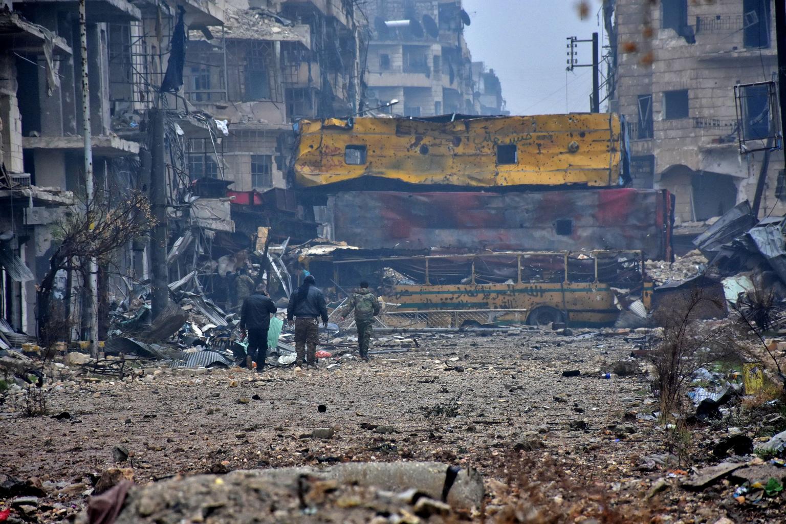 Syrie : la ville d’Alep en ruine après quatre années de guerre