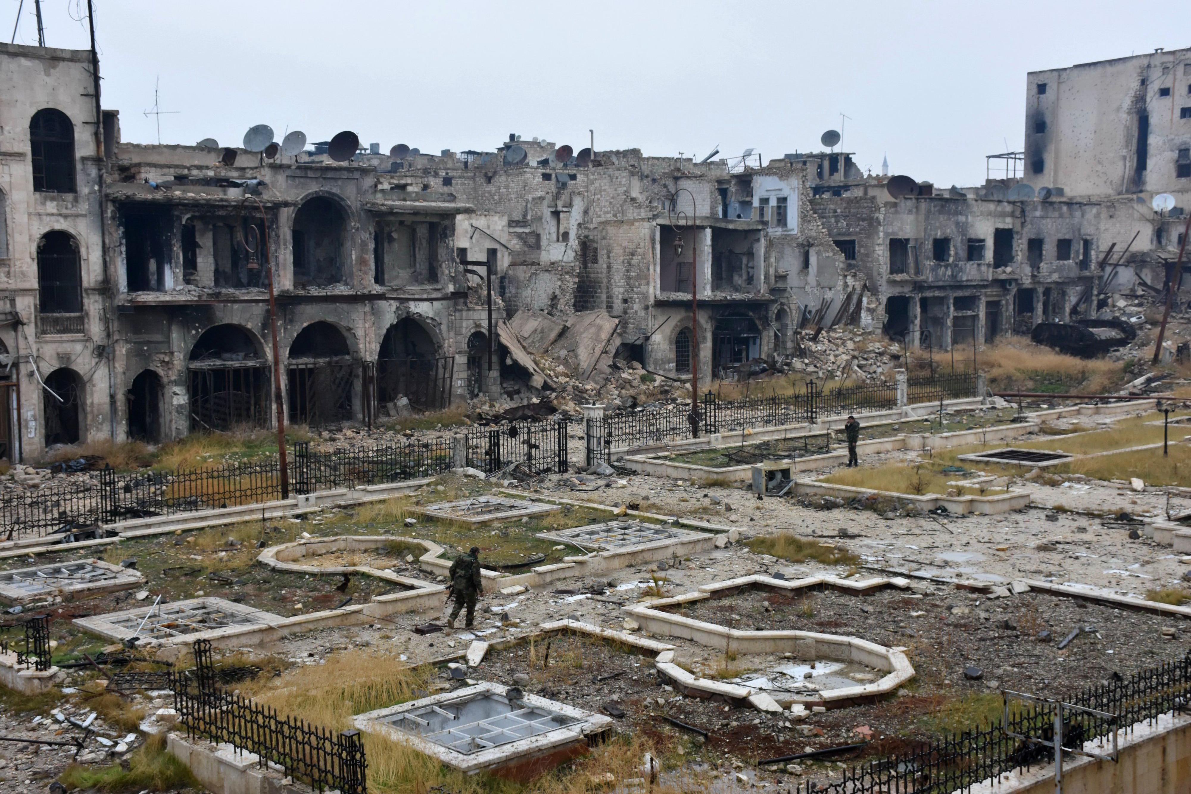 Syrie : la ville d’Alep en ruine après quatre années de guerre
