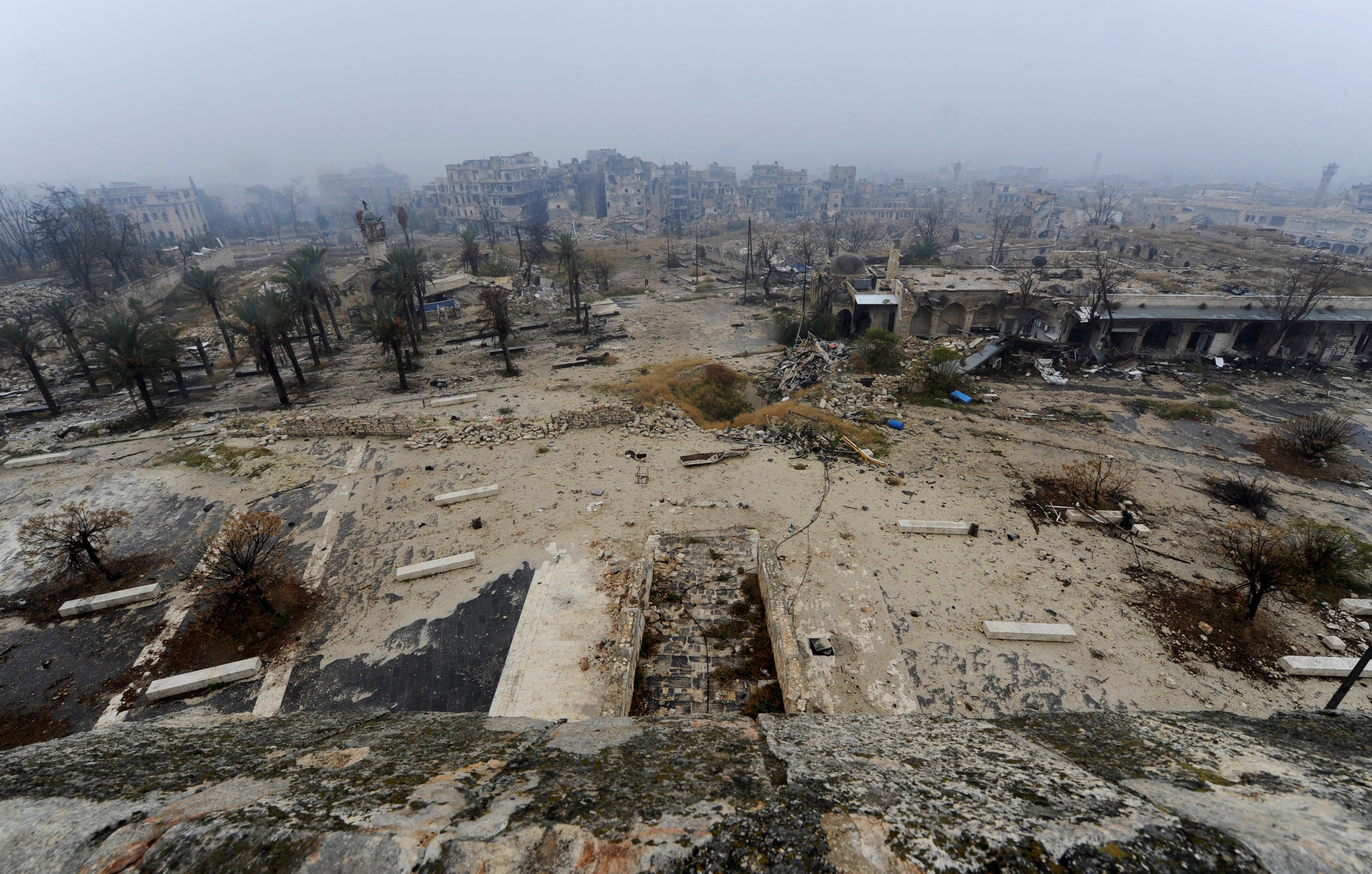 Syrie : la ville d’Alep en ruine après quatre années de guerre