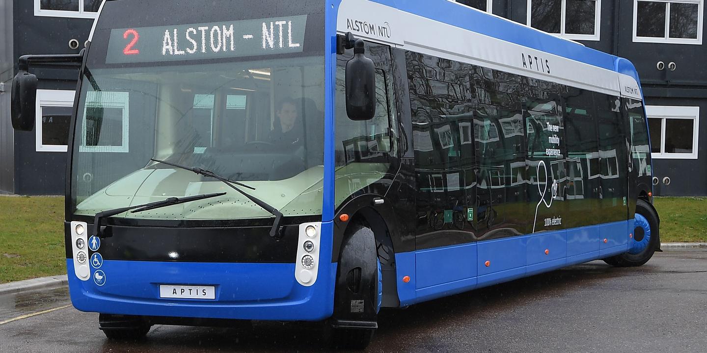 Alstom dévoile son Aptis, un bus électrique aux allures de tramway