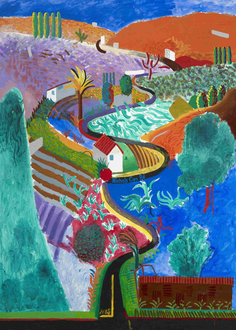 La leçon de perspective du peintre britannique David Hockney