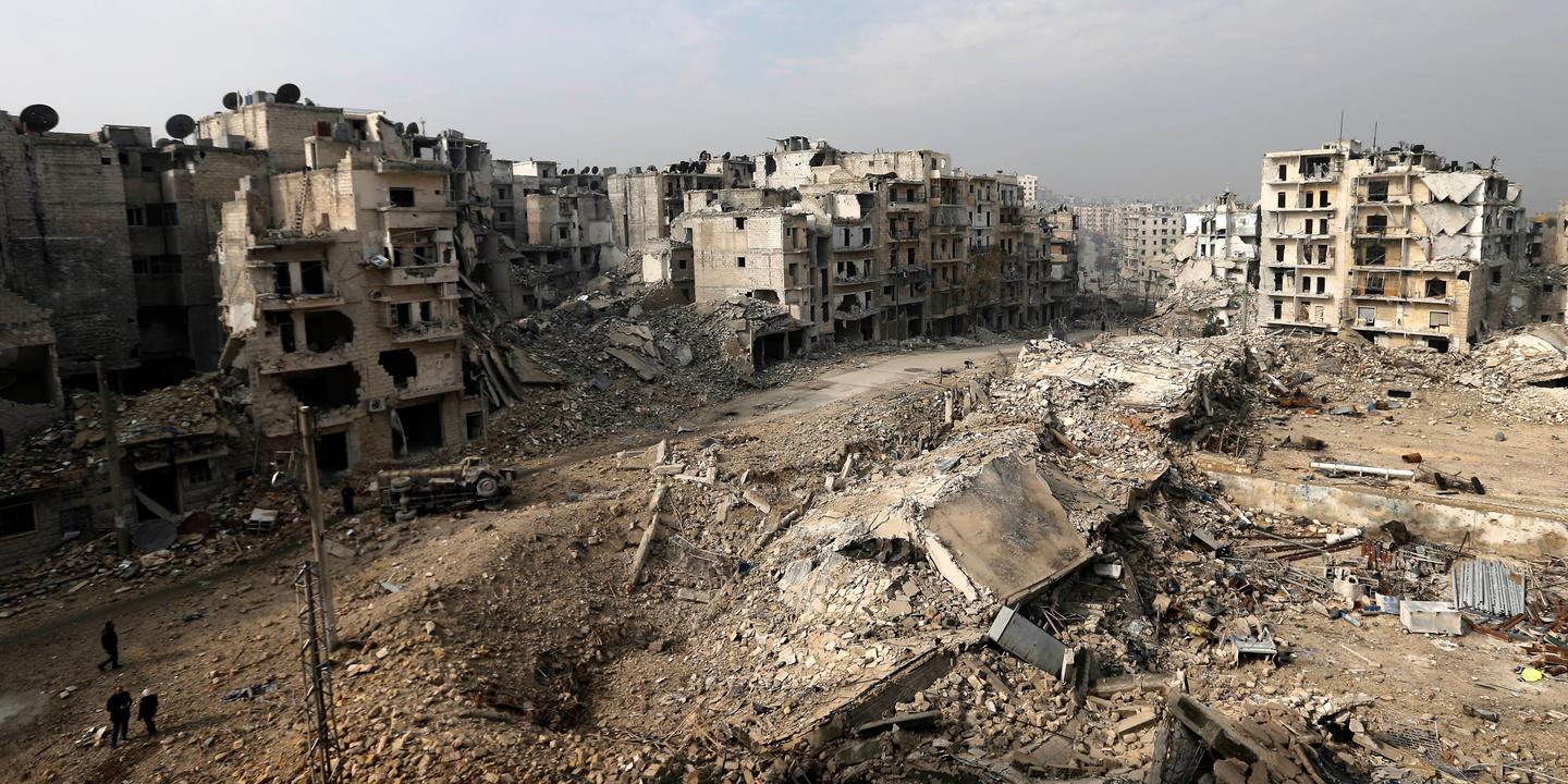 Syrie : des images prises par drone montrent les ruines d’Alep-Est
