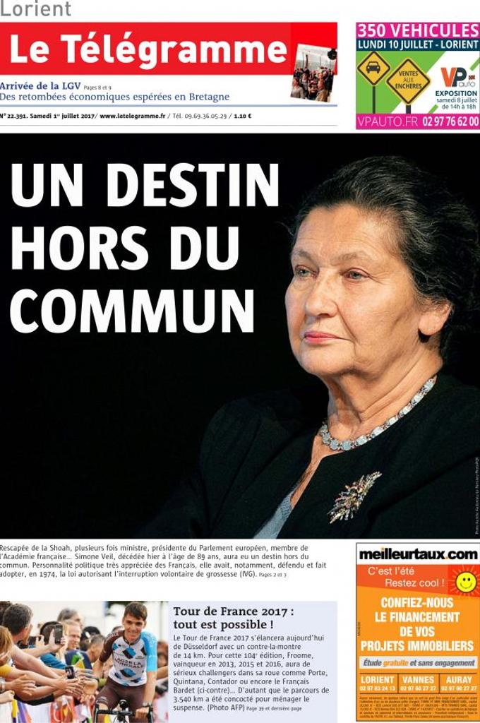Mort de Simone Veil : les hommages de la presse française