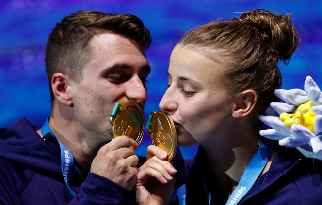 Natation : les Français Laura Marino et Matthieu Rosset champions du ...