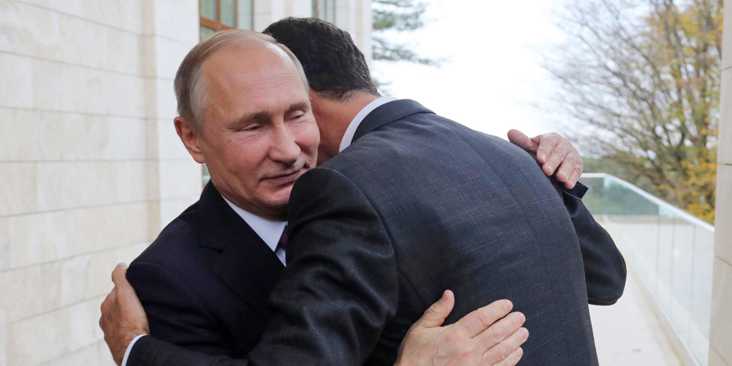 Vladimir Poutine reçoit Bachar Al-Assad avant le sommet de Sotchi