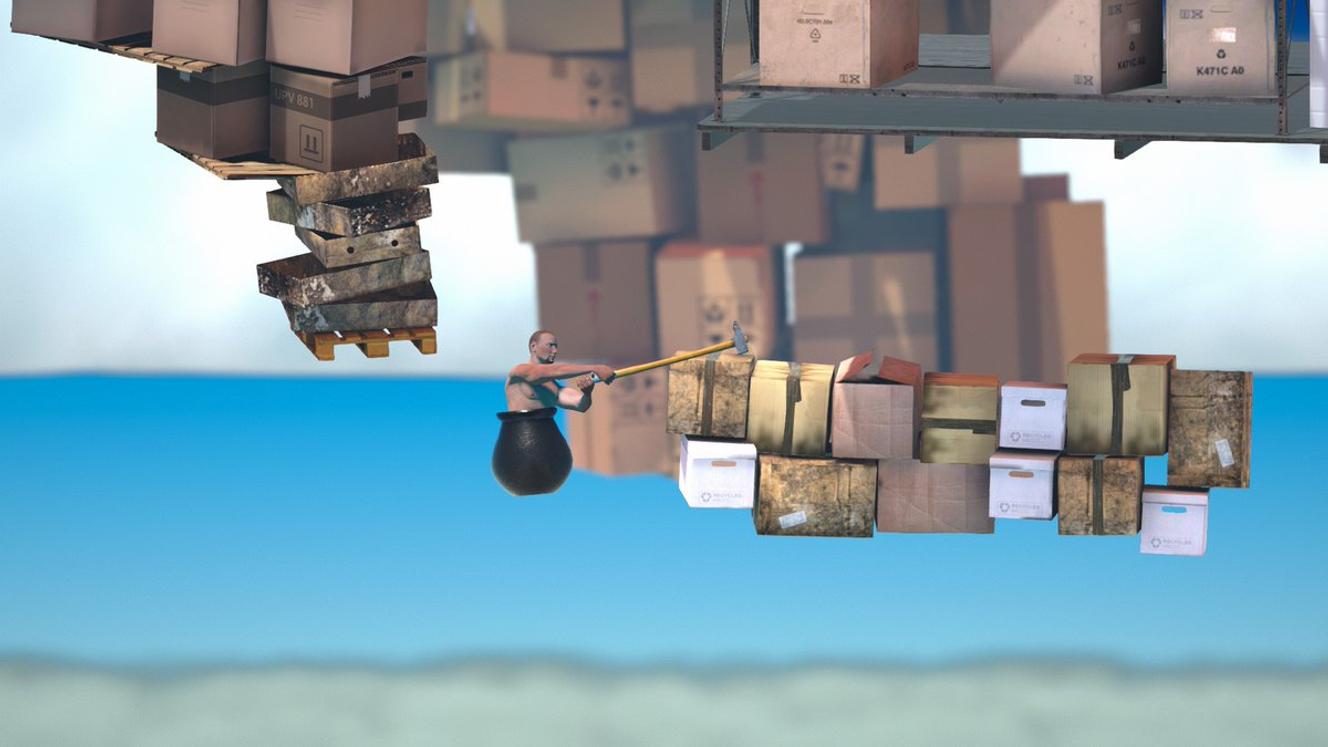 On a testé… « Getting Over It », jeu d’escalade absurde et introspectif