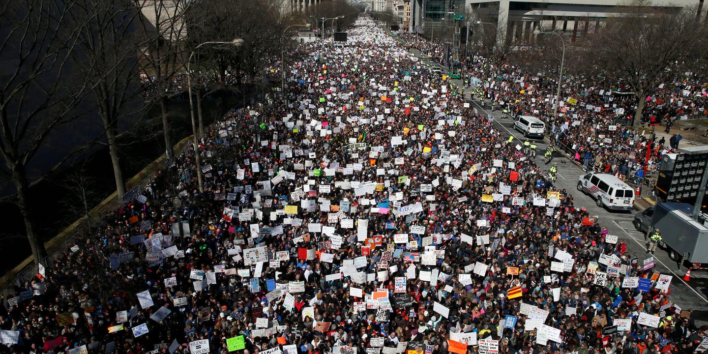 A Washington, manifestation historique pour mettre fin à la libre ...