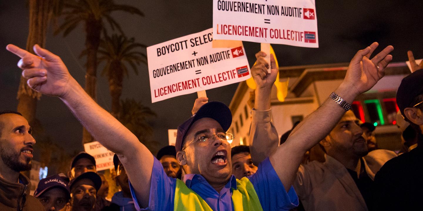 Au Maroc, les salariés de Danone manifestent pour leurs emplois