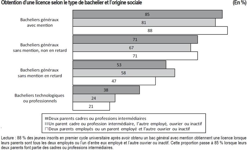 Réussite En Licence « Le Passé Scolaire Joue Plus Que Lorigine Sociale