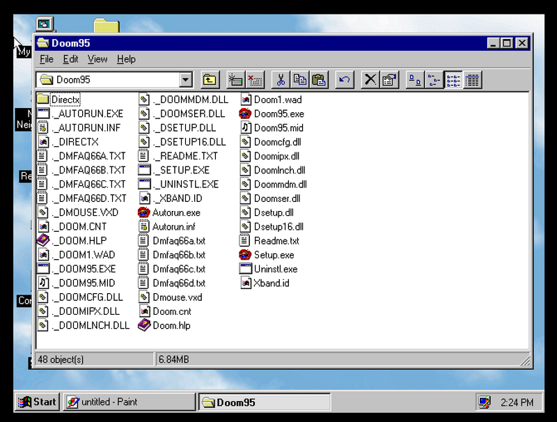 On a testé… relancer Windows 95