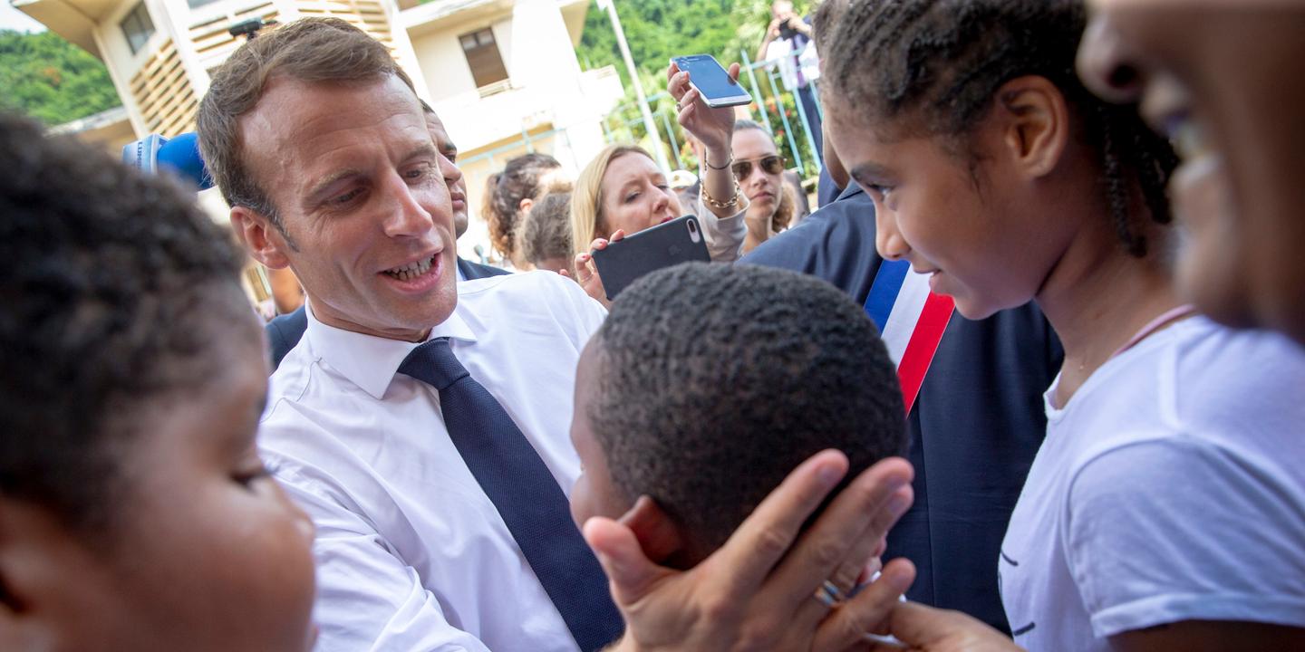 Aux Antilles, Emmanuel Macron appelle les Français à l’aide et à la ...